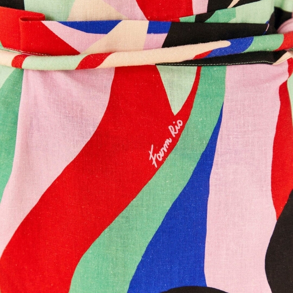 FARM Rio | Dresses | Nwt Farm Rio Colorful Monstera Mini Dress | Poshmark